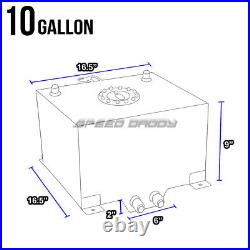 Cell Fuel 102 10 Gallon Aluminum Fuel Cell Gas Tank Kit - Black, With ...